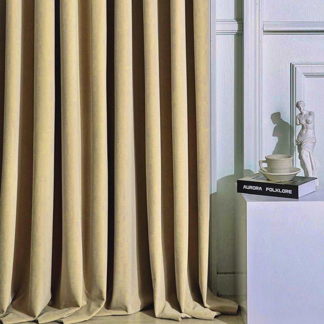Trendy Velvet Suede Curtains in Solid Colours – Harsh Foundation India
